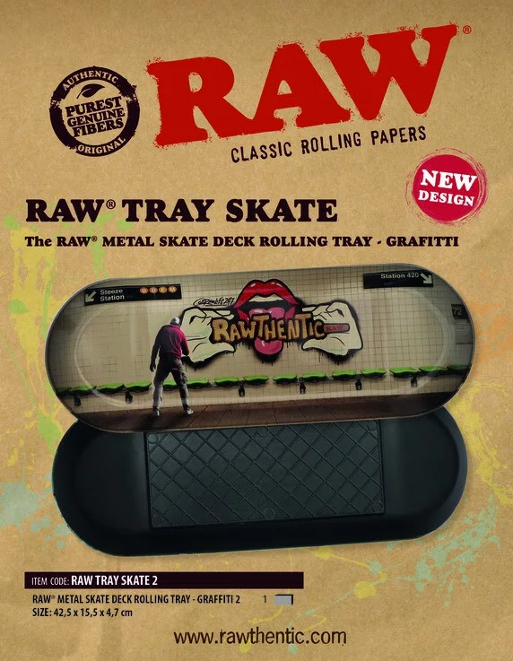 Raw skate tray graffiti – Smoke Loud UK